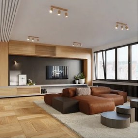 Bodové svítidlo SOLLUX Berg 2 GU10 2x40W bez zdroje SL.0702 přírodní dřevo