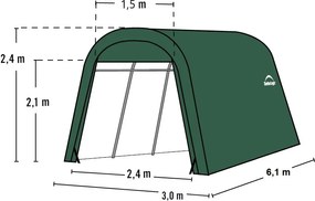 LANIT PLAST, s.r.o. plachtová garáž 3,0x6,1 m - 62584EU LG2510