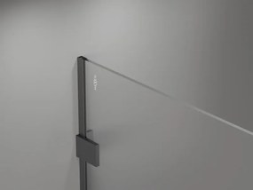 Mexen Lunar sprchová stěna pravá 80 x 200 cm, 8mm čiré sklo, broušený grafit, 830-080-000-66-00-P