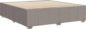 Rám postele bez matrace taupe 180 x 200 cm textil 3284857