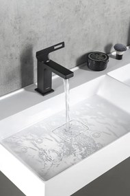 Sapho Sapho, FORATA podomítková umyvadlová baterie, délka hubice 23cm, černá mat