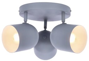 Stropní lampa 3xE27 šedá 32cm AZURO
