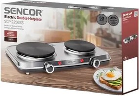 SENCOR SCP 2256SS vařič dvouplotýnkový / 18  15 cm / 2500W