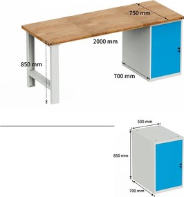 Dílenský stůl Enprag HD_01_20D