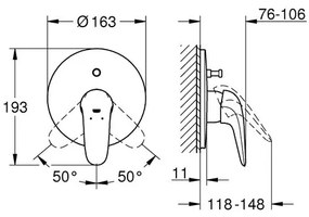 Grohe Eurostyle Baterie vanová 29099003