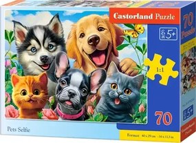 Castorland 070220 Puzzle Zvířecí selfie / 70 dílků / od 5 let