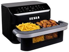 TESLA AirCook FlexiZone Q570 XXL - multifunkční duální digitální horkovzdušná fritéza