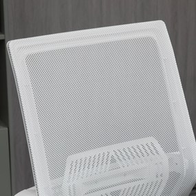 Vinsetto Výškově nastavitelná kancelářská židle s vysokým sedákem, rozměry 64D x 59Š x 104-124V cm, otočná kancelářská stolička 360°, prodyšná síťovi…