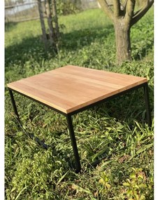 Wudboys Konferenční stůl FLAT Series Barva kovu: Černá, Dřevo: Buk, Rozměr: 900x600, moderní skandinávský styl