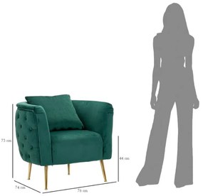 Designové křeslo Pahkakino zelené