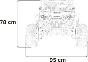 Elektrické autíčko HONDA Talon 4x4 modré