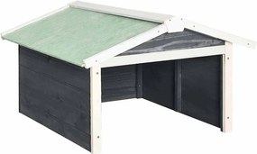 Garáž na robotickou sekačku 72 x 87 x 50 cm šedá a bílá jedle 170879