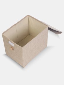 Sinsay - Úložný box s víkem a úchytkou - béžová