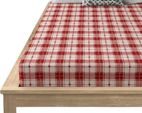 Prostěradlo z mikrovlákna TARTAN HEART barevné 90x200 cm
