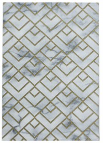 Ayyildiz, Kusový koberec Naxos 3813 gold, 140x200, šedá, obývací pokoj