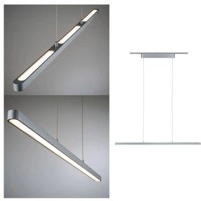 Paulmann 95375 Lento, matně chromové lineární svítidlo se svícením nahoru-dolu pro Urail, 42W LED 2700K stmívatelné, délka 100cm