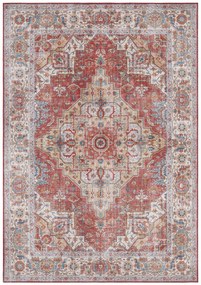 Hanse Home, Kusový koberec Asmar 104013 Brick/Red, 80x200, červená, obývací pokoj
