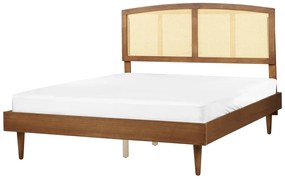 Dřevěná postel 160 x 200 cm ze světlého dřeva VARZY Beliani