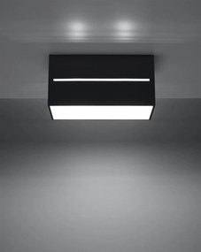 Stropní svítidlo Lobo Maxi, 1x černé kovové stínítko