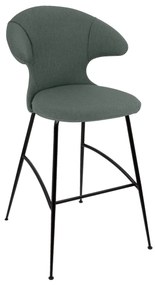 Barová židle Time Flies Barva nohou:: černá, barva potahu:: světle šedá