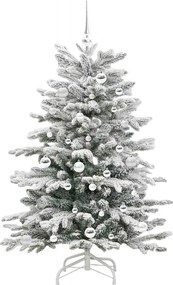 Umělý Skládací Vánoční Strom Bílá 150 cm PE a PVC 3395636
