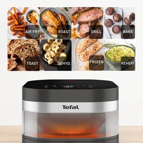 Tmavě šedá horkovzdušná fritéza Infrared EY832HE0 – Tefal