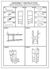 Koupelnová police s 2 zásuvkami Mauro Ferretti Illinois, výška 99 cm