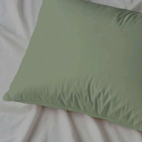 Perkálový bavlněný povlak na polštář Jednobarevný - olivový Velikost: 70 x 90