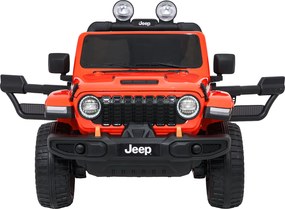 Ramiz Jeep Wrangler Rubicon LIFT elektrické autíčko pro děti oranžové
