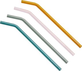 Villeroy&Boch Villeroy & Boch Artesano Beverages sada 4 skleněných brček, 21 × 3 × 0,8 cm