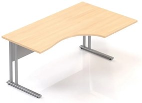 Rauman Kancelářský stůl Visio LUX K 160x70/100 cm pravý Barva: Dub