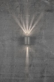 NOR 49701010 Venkovní nástěnné svítidlo Canto 2 2x6W LED šedá čirá - NORDLUX