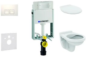 Geberit Kombifix - Set předstěnové instalace, klozet Alpha se sedátkem, tlačítko Delta35, alpská bílá 110.100.00.1 NR4