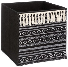 Úložný box Tassel, 31x31x31 cm, černá