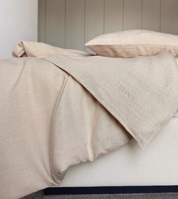 HEDDA Lněné povlečení Naira béžové rozměr: povlak na polštář 70 x 90 cm