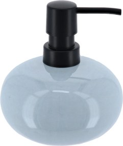 Dávkovač mýdla Laveo, modrá/s černými prvky, 400 ml