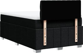Box spring postel s matrací černá 120x190 cm textil 3287016