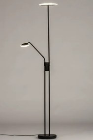 Stojací LED lampa se stmívačem Garcia Black Plus