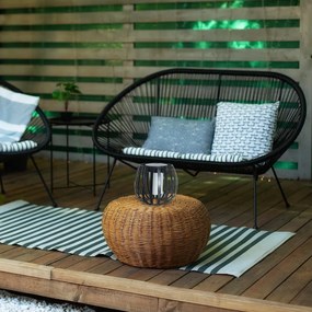 Rabalux Černá LED solární zahradní lampa Savoca 1W 77167