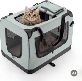 Přepravní box fudajo – 70 × 52 × 50 cm, šedá (63351)