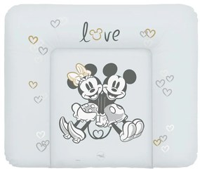 CEBA Podložka přebalovací měkká na komodu (85x72) Disney Minnie & Mickey Grey