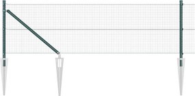 Svařované drátěné ploty s hroty 10 x 0,6 m Ocel potažená PVC 3352039