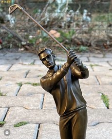 Bronzová socha soška - Golfista 2