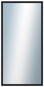 DANTIK - Zarámované zrcadlo - rozměr s rámem cca 50x100 cm z lišty PERLA černá lesklá vysoká (2548)