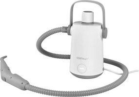 Costway Víceúčelový parní čistič Přenosný ruční parní čistič s 1000 W šedou