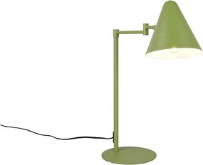 Zelená stolní lampa s ohybatelnou konstrukcí (výška 50,5 cm) Cosima – Trio