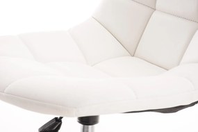 Kancelářská židle Lisburn - umělá kůže | bílá