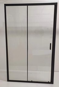 Olsen Spa Sprchové dveře do niky TREOS NEW BLACK BARVA rámu - Černá matná, Rozměr A - 120 cm, Směr zavírání - Univerzální Levé / Pravé, Výplň - Čiré bezpečnostní sklo - 6 mm OLBTREO120BC