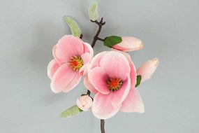 Magnolie, barva růžová. Květina umělá. KUM3215