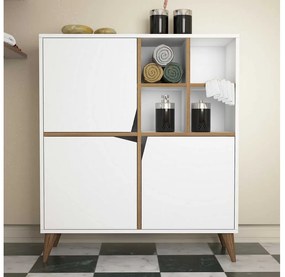 Designová víceúčelová skříň Garth 115 cm bílá